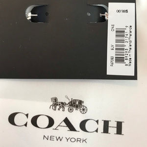 Coach | Jewelry | Coach Signature C Silver Hoops | Poshmark